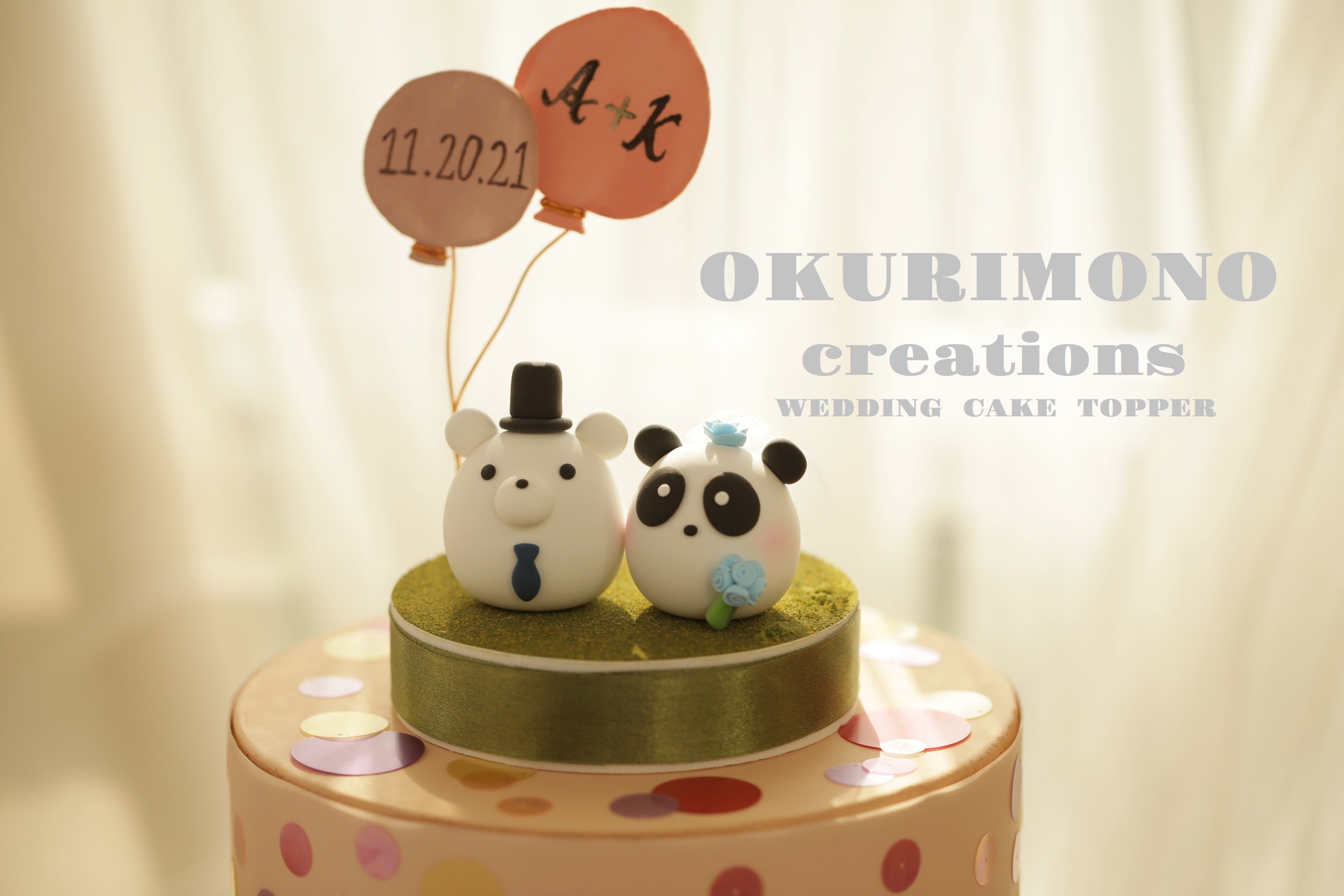 Panda Cake Topper Wedding Panda And Bear Wedding Cake Topper