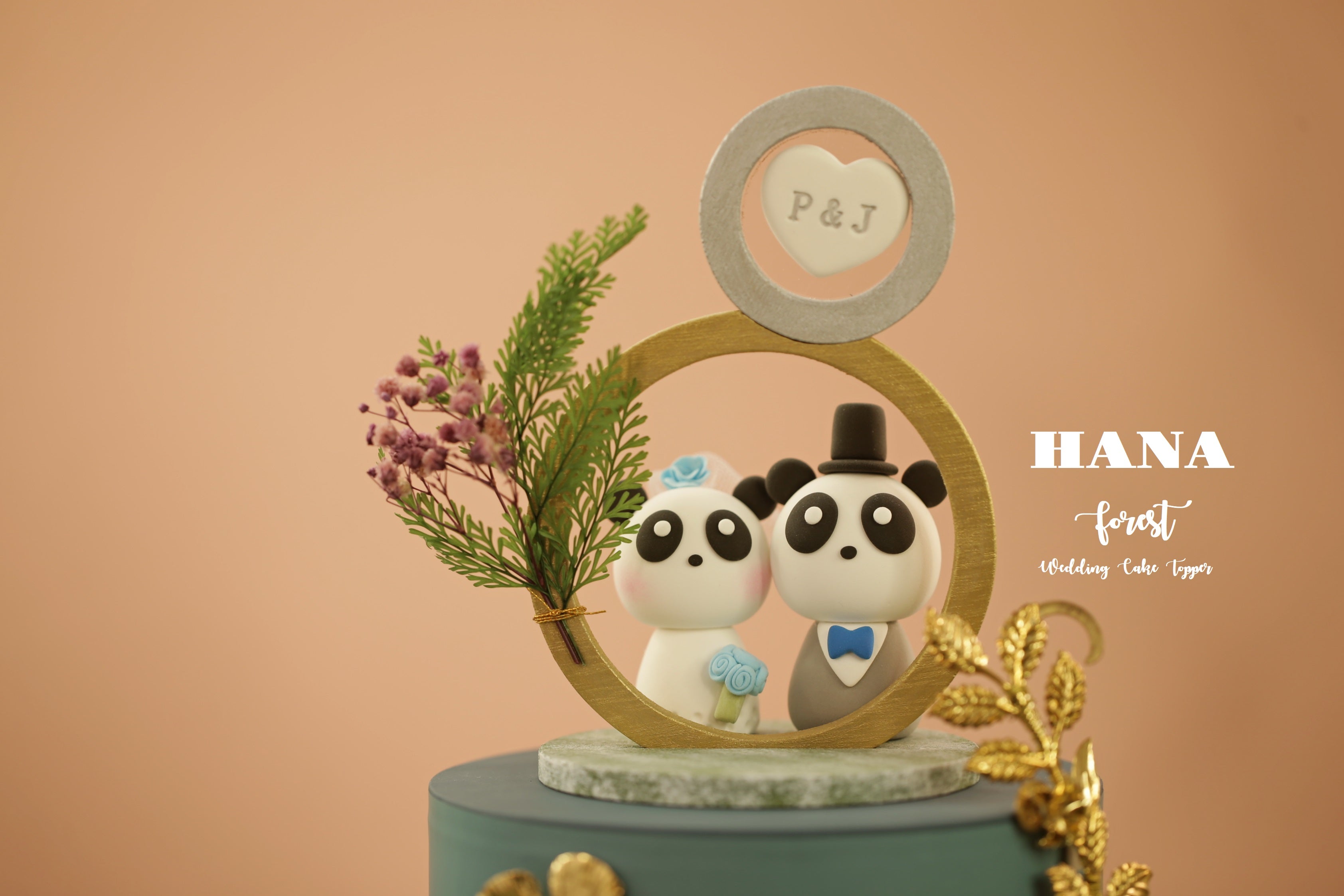 Panda Cake Topper Wedding Panda And Bear Wedding Cake Topper